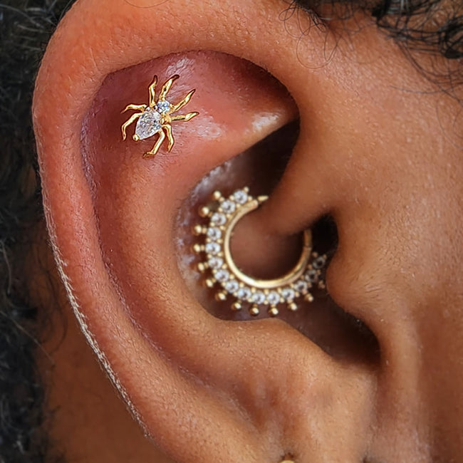 Arachne - CZ - Threadless End - Buddha Jewelry