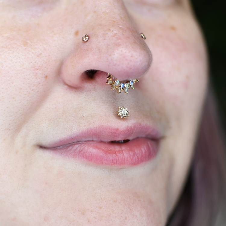 Gold Clickers + Rings for Body Piercings | Gold Piercing Jewelry ...