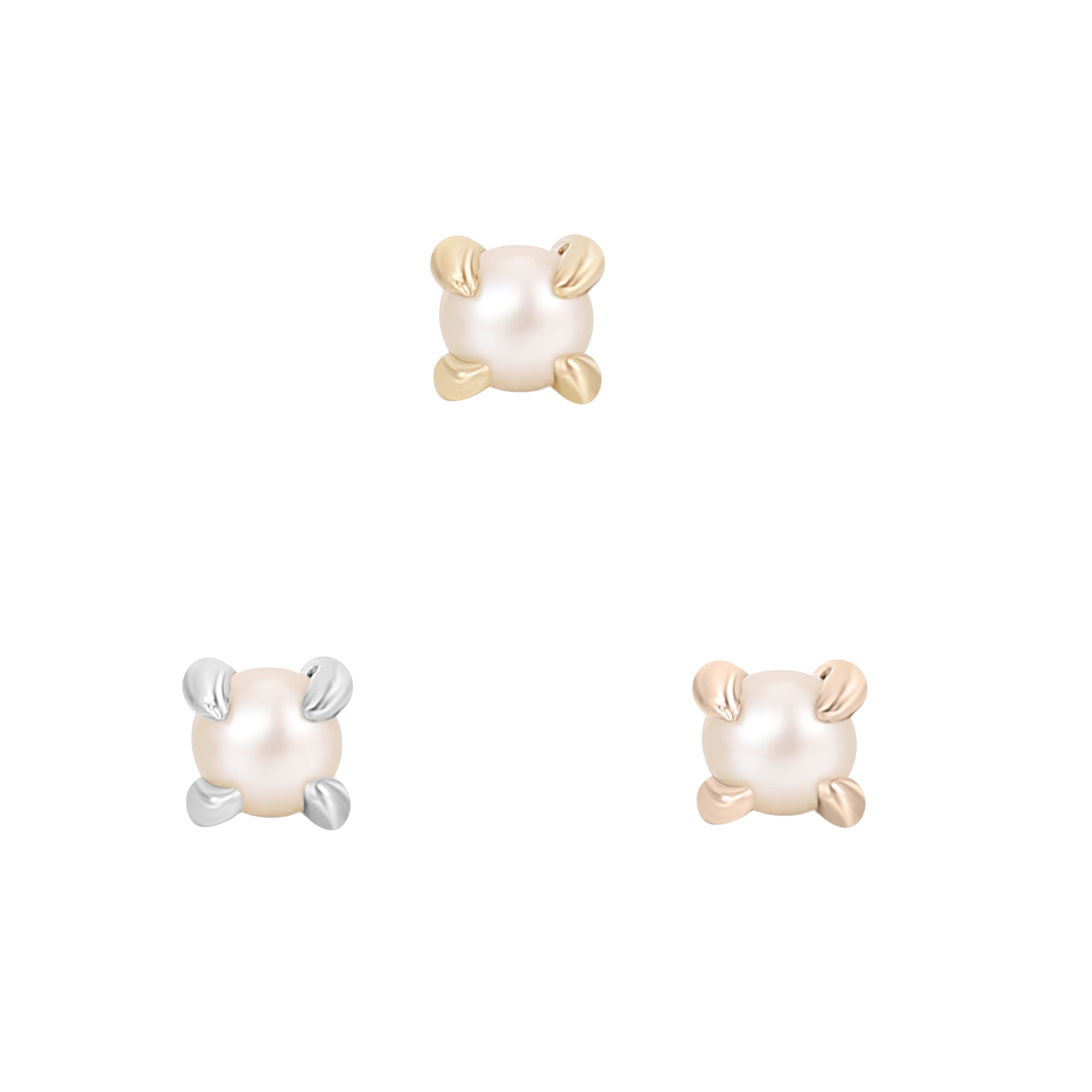 Pearl Prong - Threadless End – Buddha Jewelry