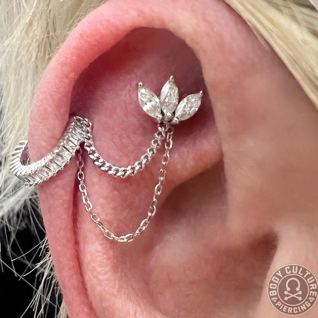 Diamond Cut + Side Chain - Buddha Jewelry