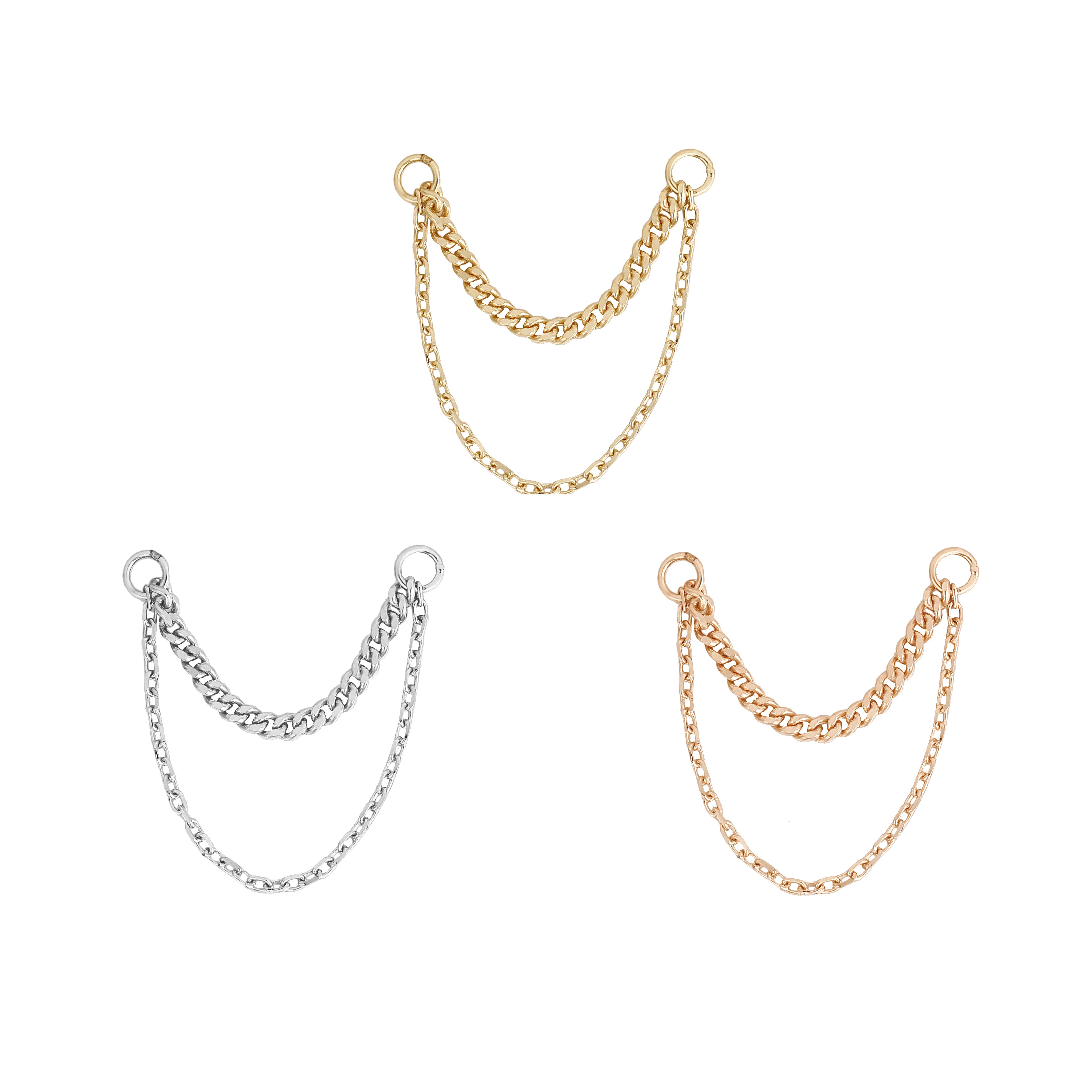 Diamond Cut + Side Chain - Buddha Jewelry