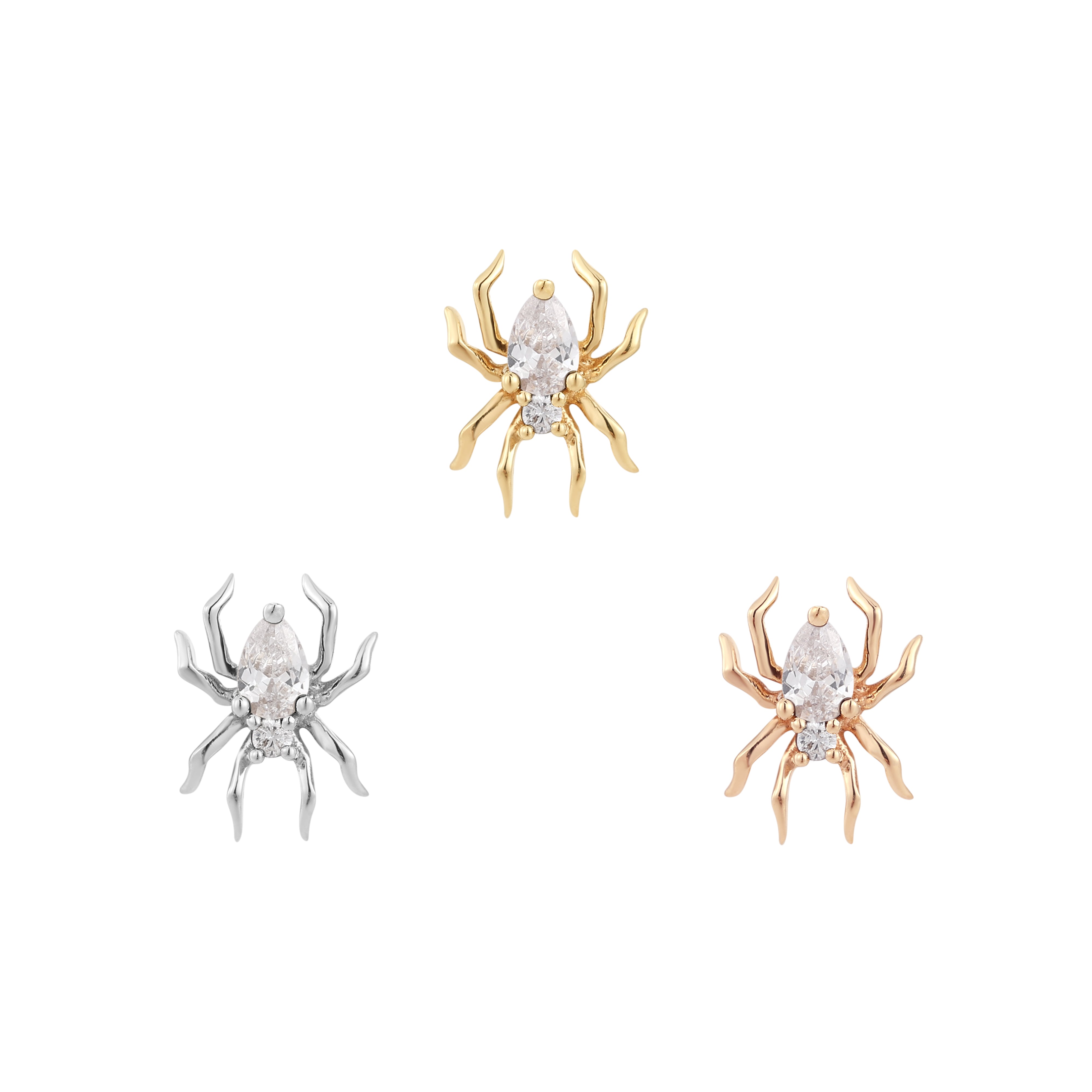 Arachne - CZ - Threadless End - Buddha Jewelry