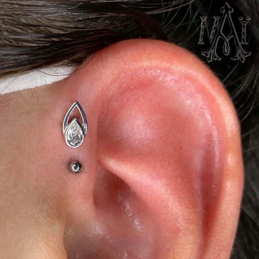 Echo - Threadless End for Piercings - Buddha Jewelry