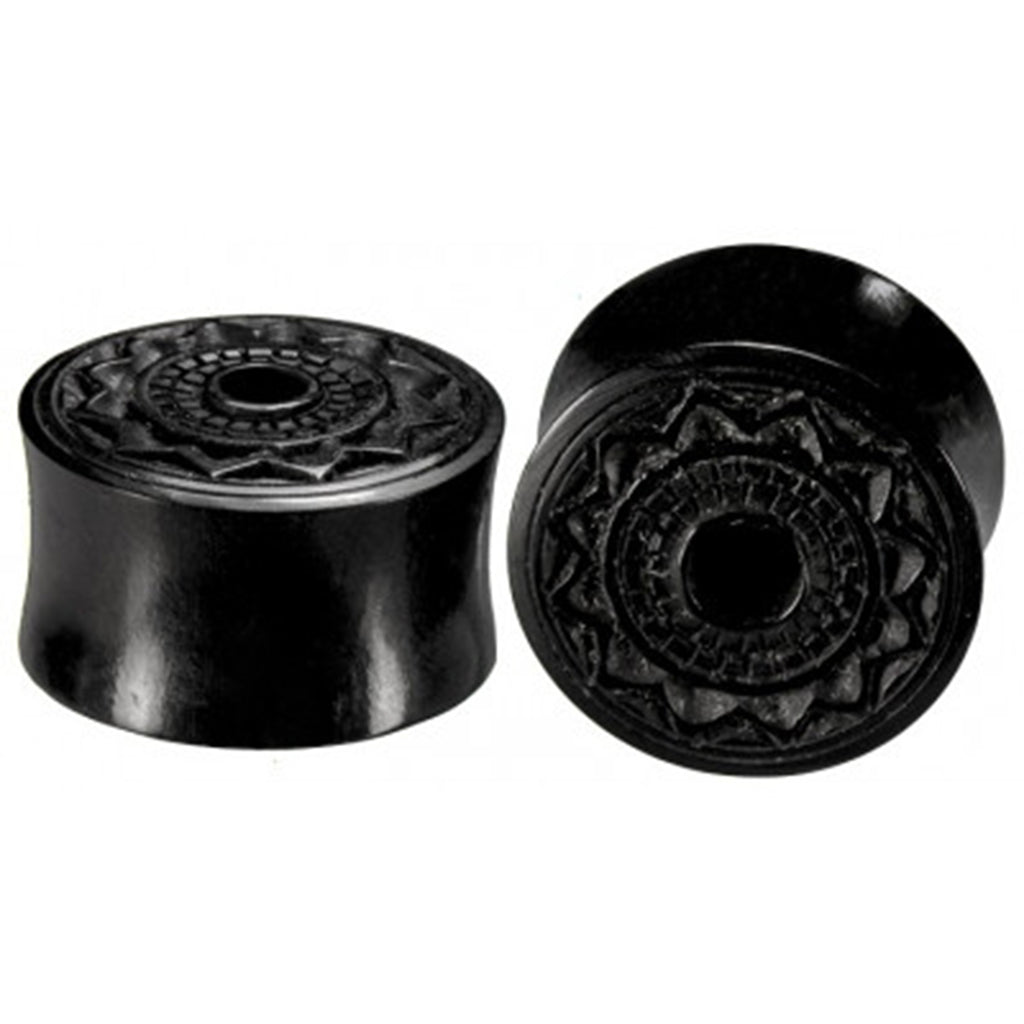 Aztec Wood Plugs - Stretched Ears - Body Jewelry – Buddha Jewelry