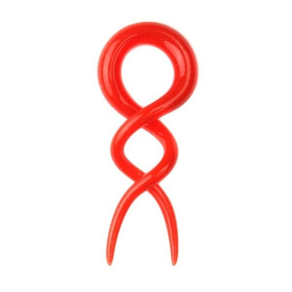 Double Helix Earrings - Red Glass - Body Jewelry – Buddha Jewelry